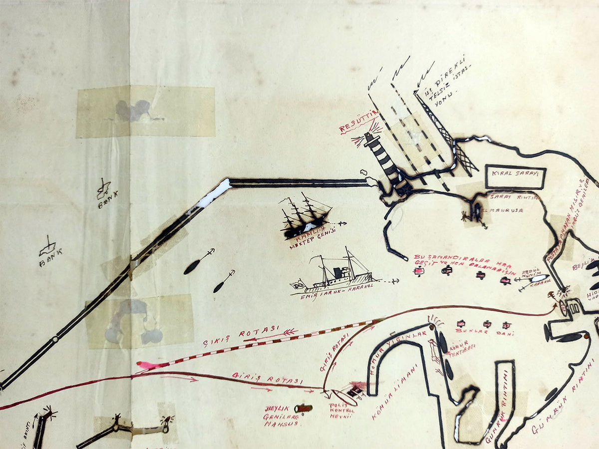 [Manuscript map of Alexandria Port and its immediate hinterland ...